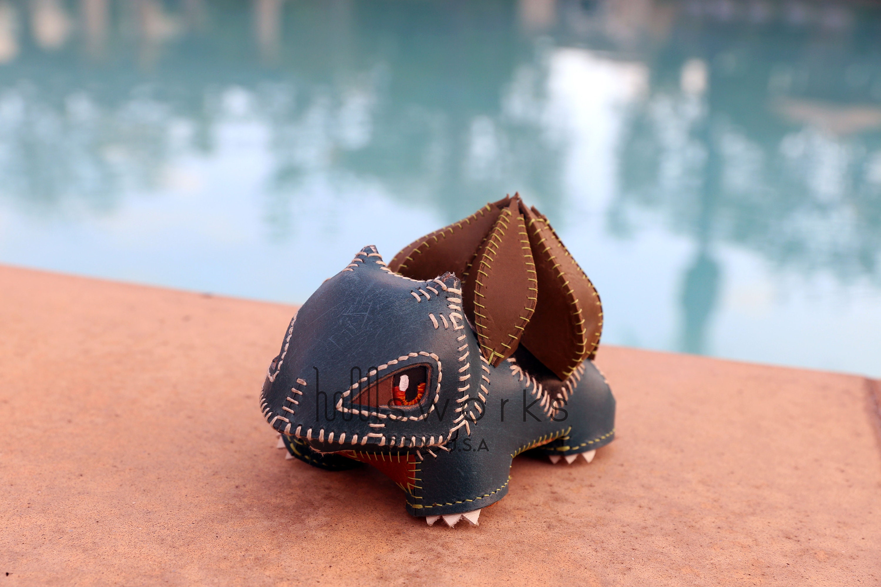 Handmade Leather Bulbasaur-pdf File-leather Craft PDF-PDF Template ...