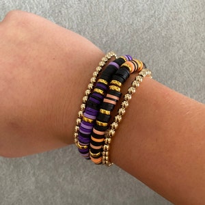 PREPPY HALLOWEEN Heishi Bracelet-stretch-elastic-clay - Etsy