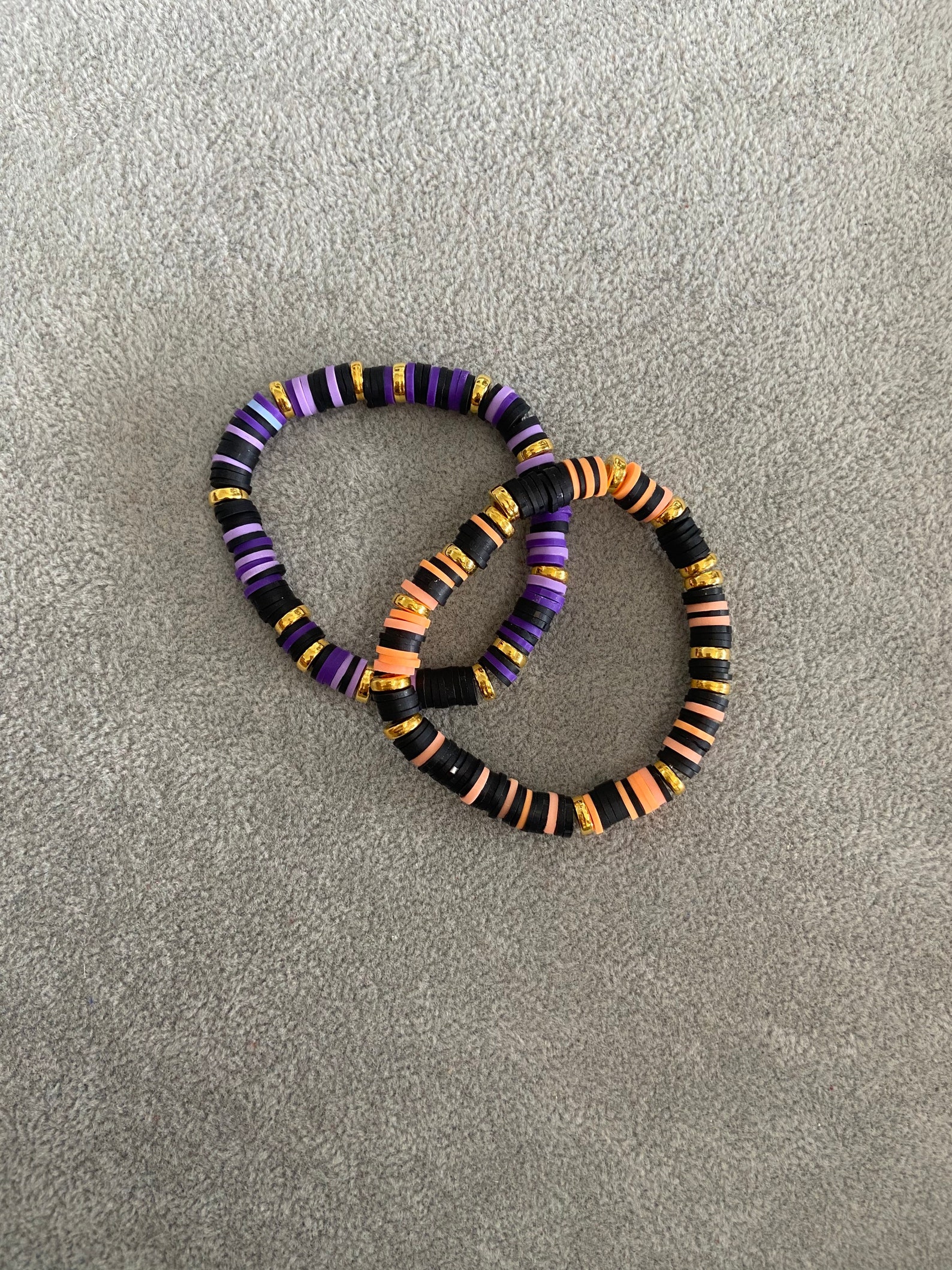 PREPPY HALLOWEEN Heishi Bracelet-stretch-elastic-clay - Etsy