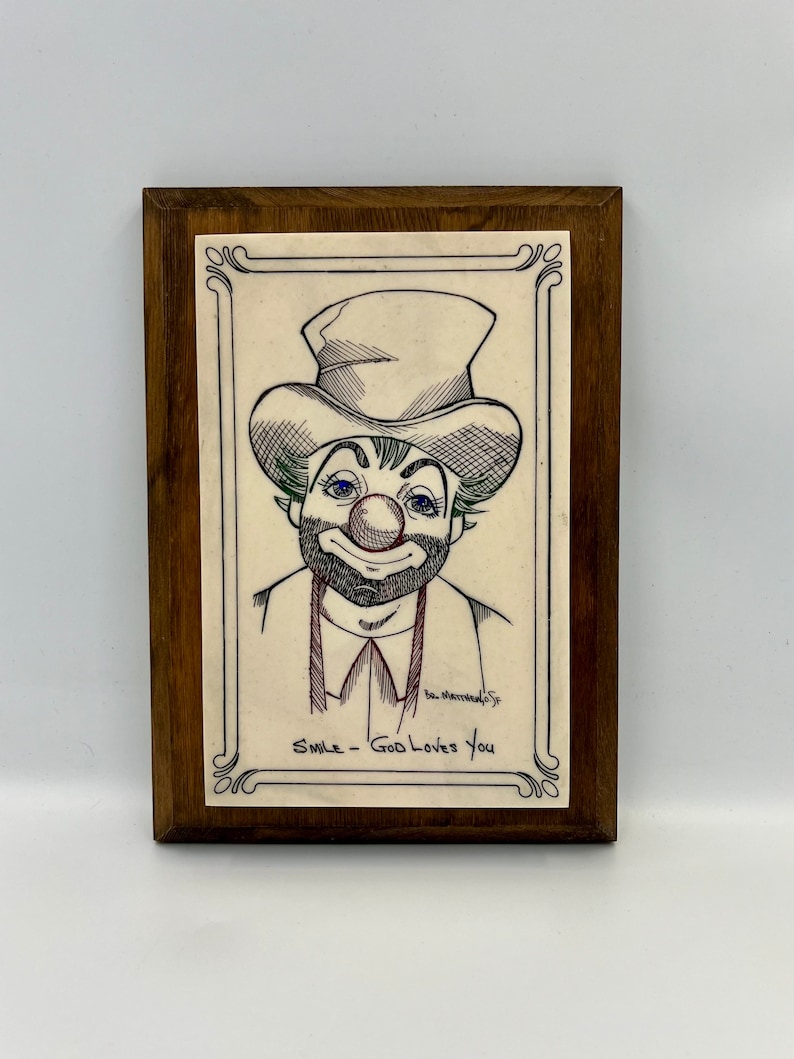 RARE FIND- Original Vintage Stone Etching by Brother Matthew OSF - Etsy