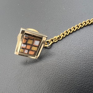 Vintage Gold Toned Abstract Tie Pin by Swank - Etsy