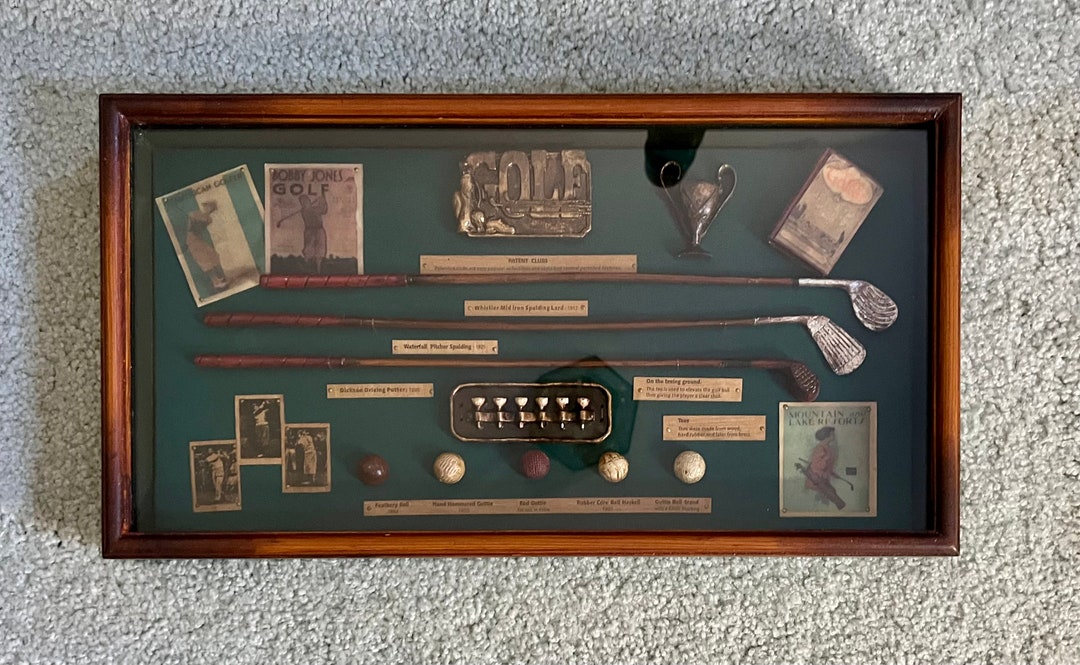 Vintage Golf Display Shadow Box - Etsy