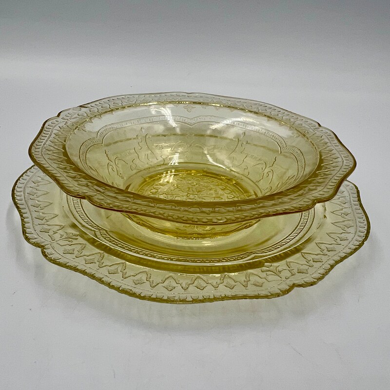 Yellow Glass Plate - Etsy