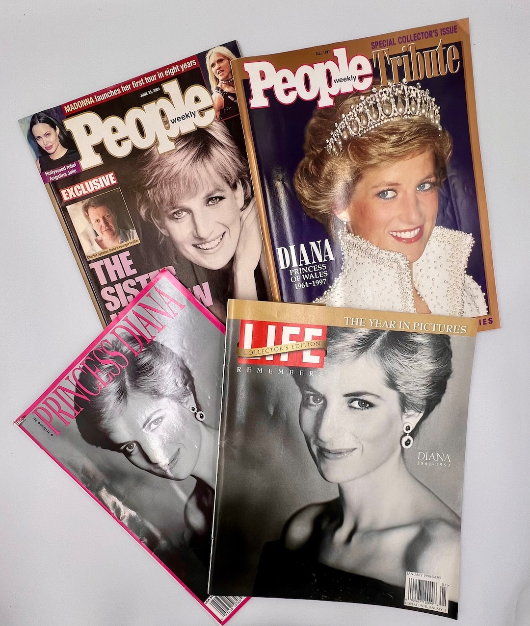 Lot of 4 Vintage Magazines Featuring Princess Diana - Etsy