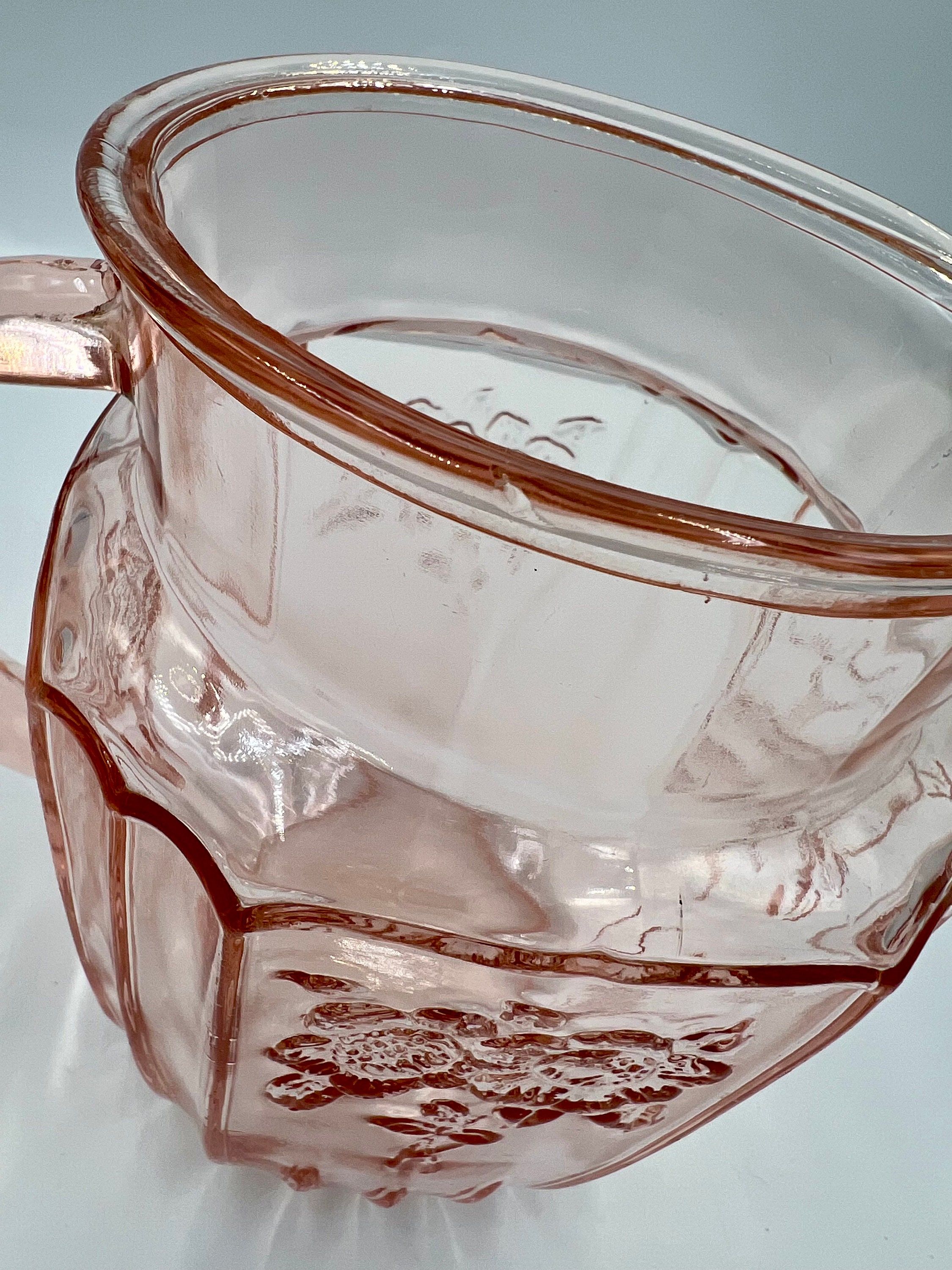 Anchor Hocking Mayfair Open Rose Pink Depression Glass Pitcher - Etsy