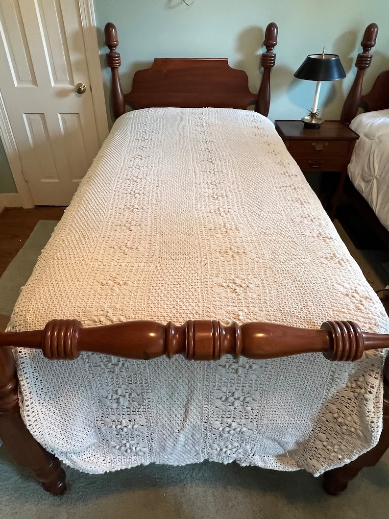 Rare Victorian Era Handmade Bedspread - Etsy