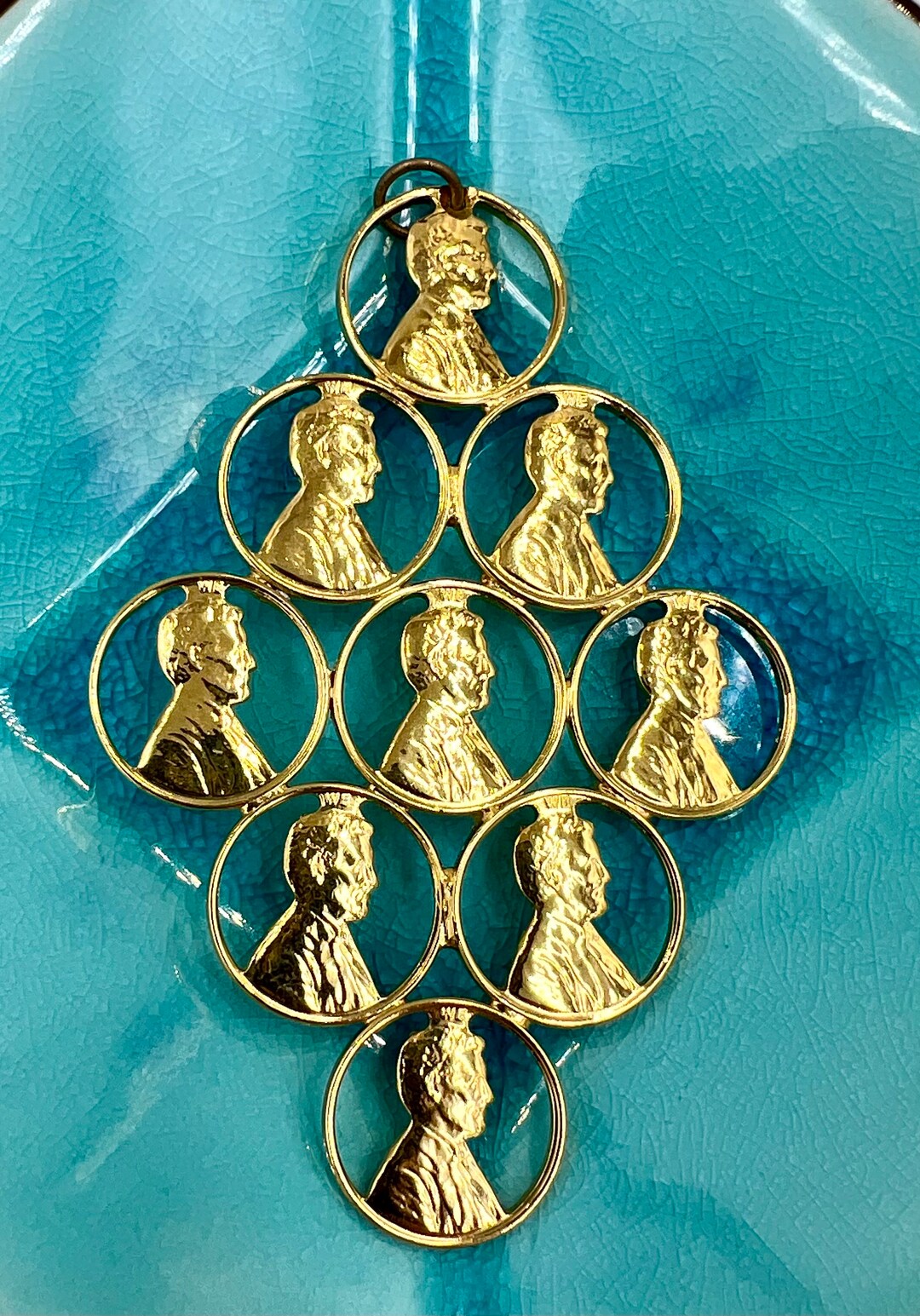 Rare and Unique Vintage Penny Pendant - Etsy