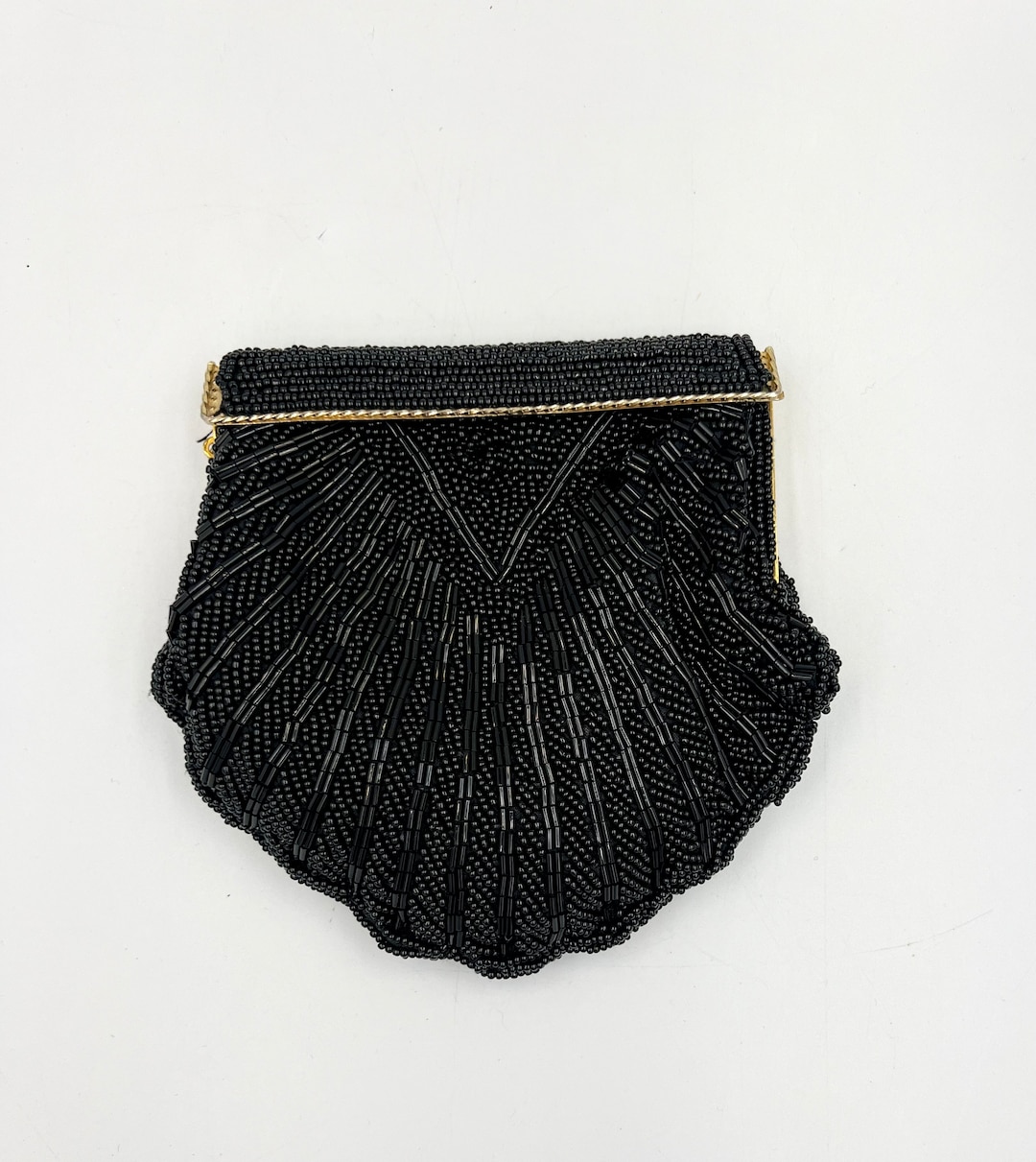 Vintage Walborg Black Sequined Shell Evening Bag - Etsy