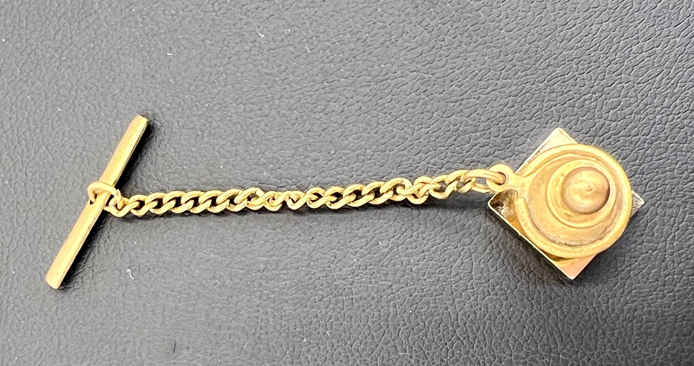 Vintage Gold Toned Abstract Tie Pin by Swank - Etsy