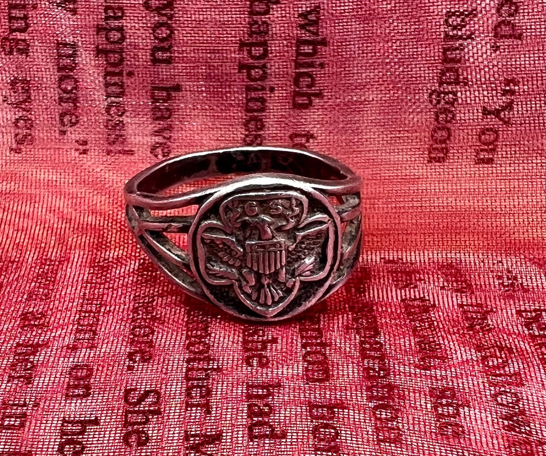 RARE Authentic 1930s Silver Girl Scouts Ring - Etsy