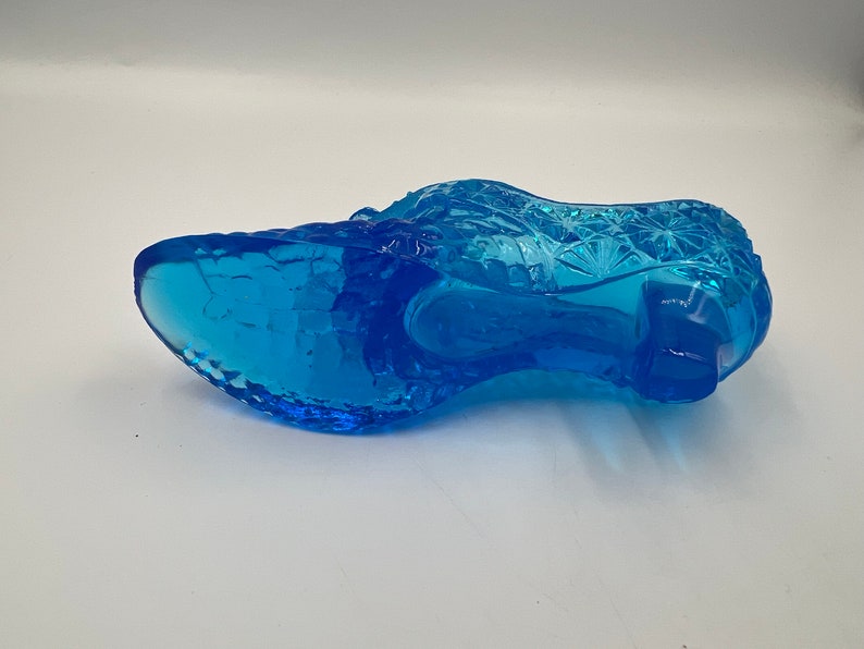 Vintage Cobalt Blue Fenton Glass Shoe With Cat Head - Etsy