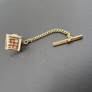 Vintage Gold Toned Abstract Tie Pin by Swank - Etsy