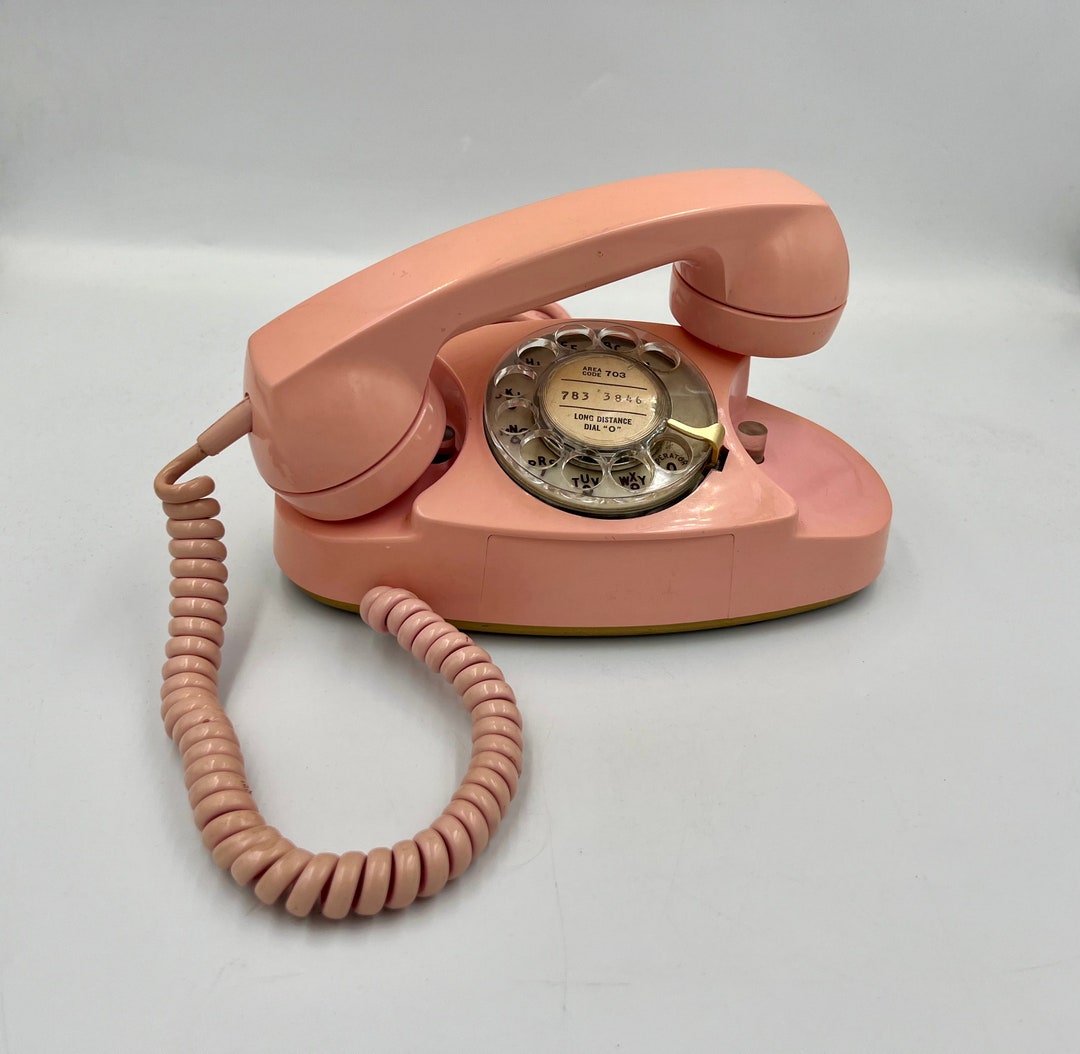 1960s Rotary Dial Pink Princess Phone - ITT Kellogg - Etsy