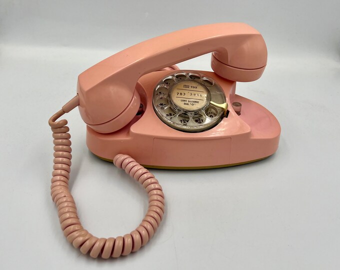 1960s Rotary Dial Pink Princess Phone - ITT Kellogg - Etsy