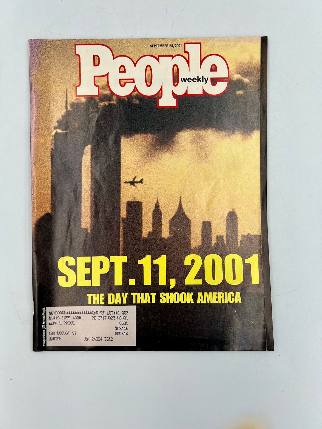 People Magazine Featuring 911 - September 24, 2001 - Etsy