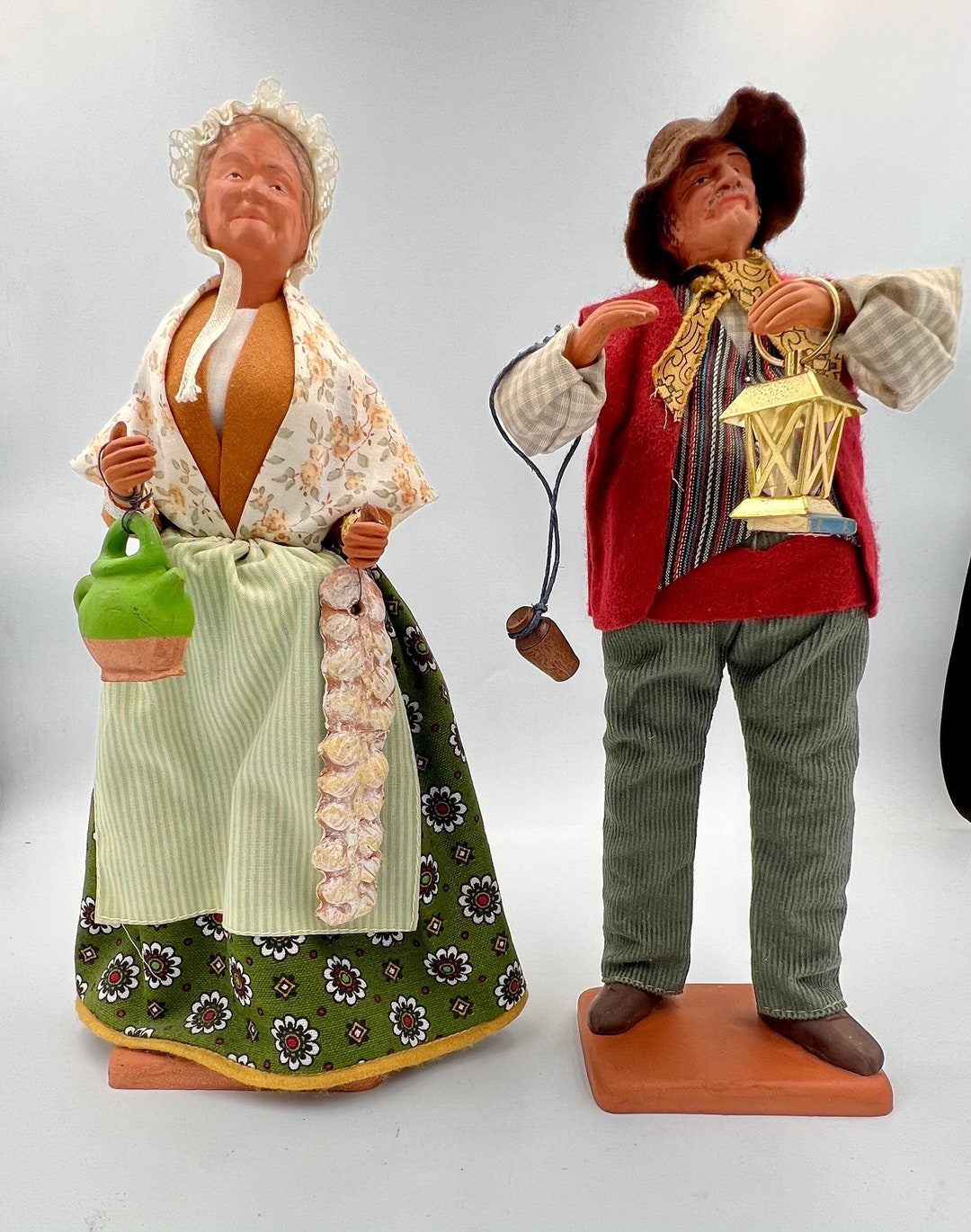 Vintage Authentic French Claude Carbonel Terracotta Santons - Etsy
