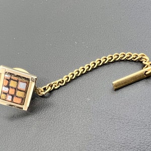 Vintage Gold Toned Abstract Tie Pin by Swank - Etsy