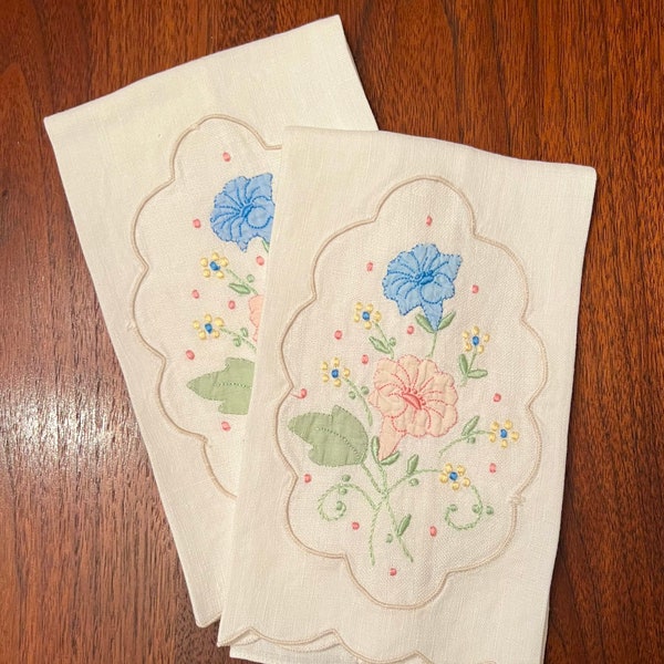 Embroidered Tea Towels - Etsy