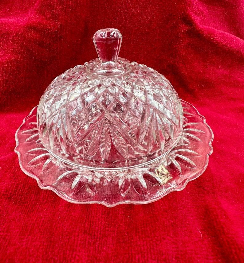 Vintage Round Butter Dish by Anchor Hocking - Etsy