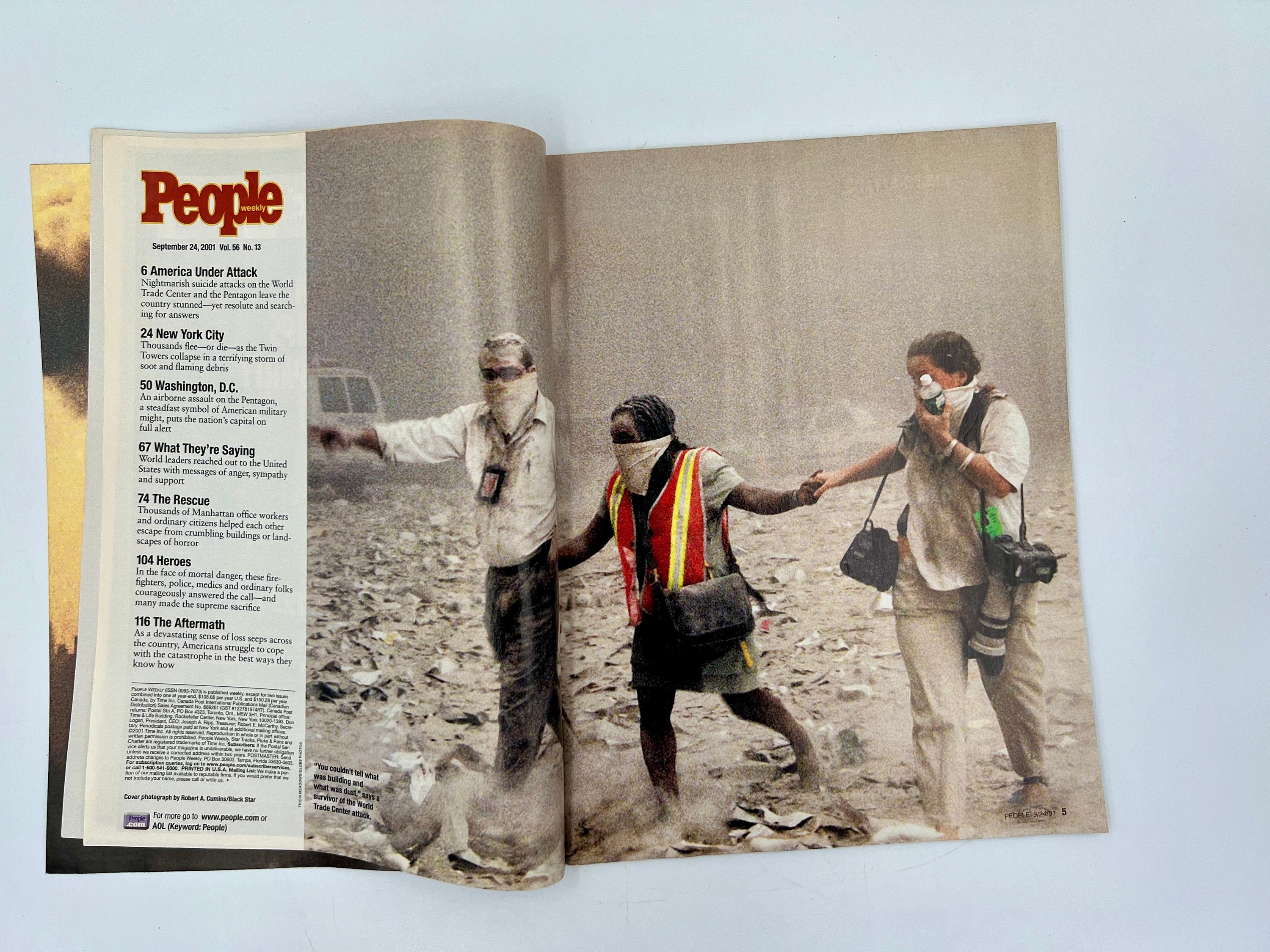 People Magazine Featuring 911 September 24, 2001 - Etsy