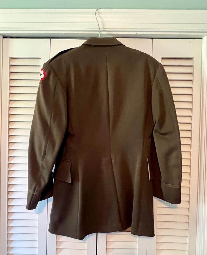 Authentic WWII Era Army Officers Jacket With Army Service Forces Patch ...
