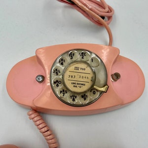 1960s Rotary Dial Pink Princess Phone ITT Kellogg - Etsy