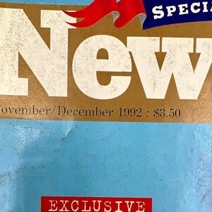 1992 Newsweek Magazine Featuring Bill Clinton - Etsy