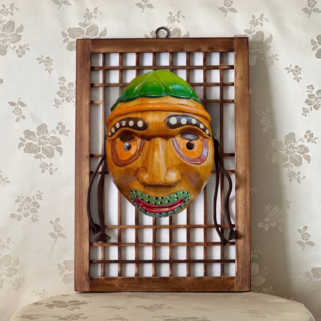 Korean Traditional Wooden Mask Used in Religious Ceremonies or Dance ...