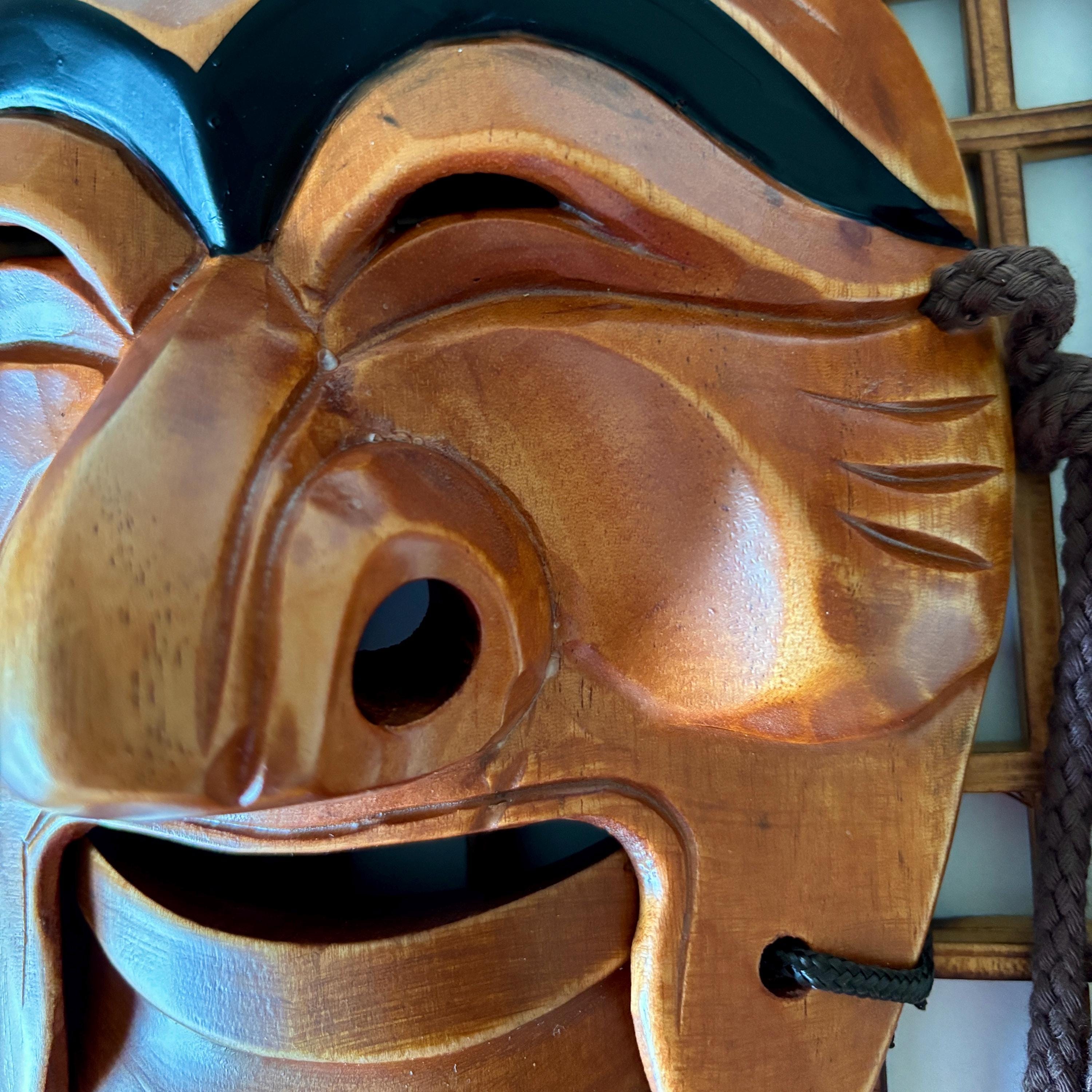 Korean Traditional Wooden Hahoe Mask: Nobleman 'yangban' Character for ...