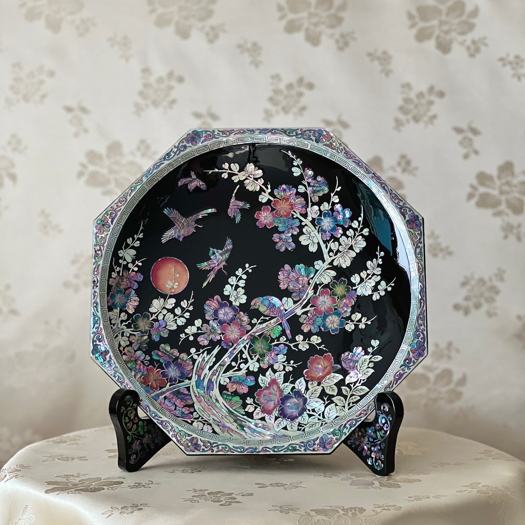 New Astonishing Korean Traditional Handmade Mother of Pearl Wooden ...