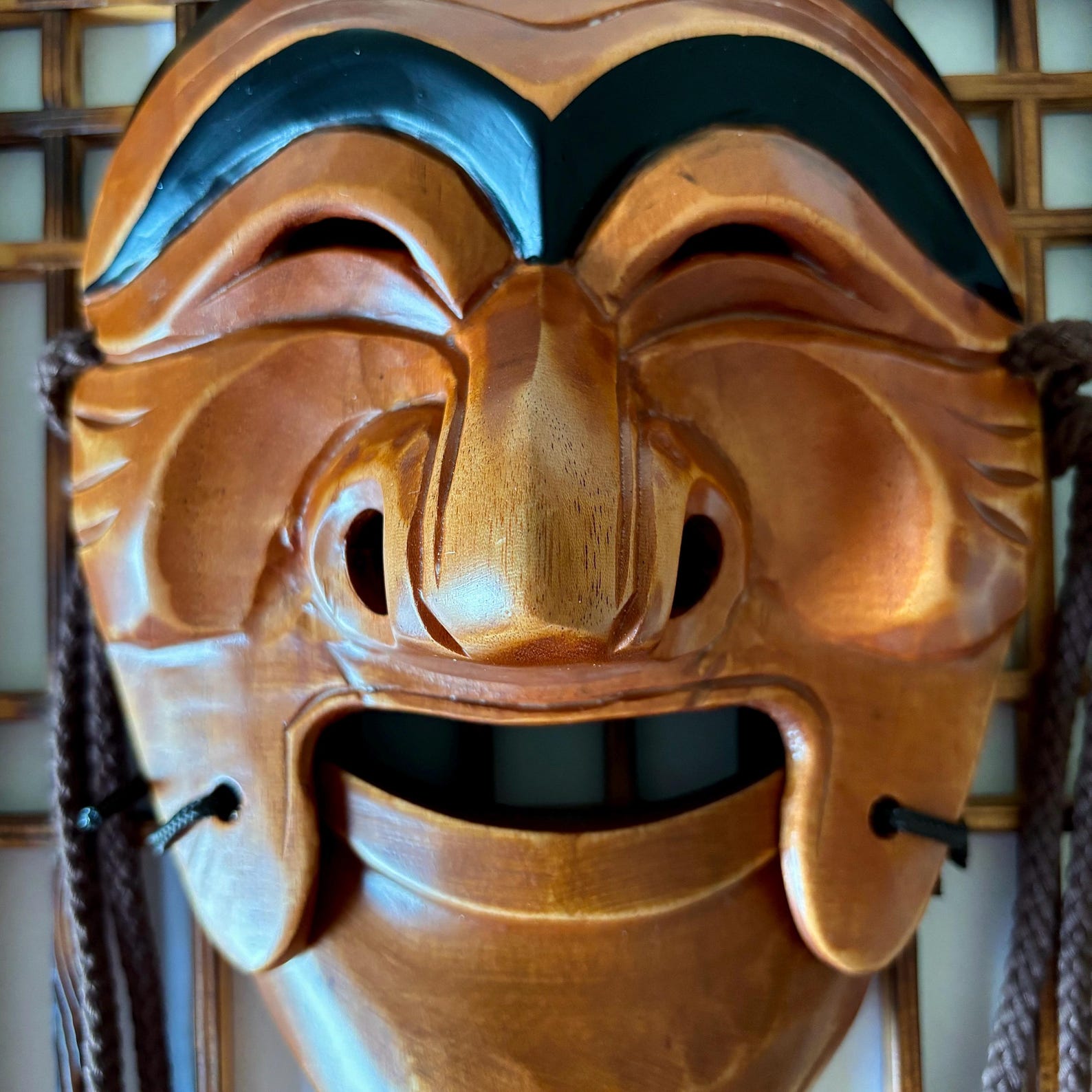 Korean Traditional Wooden Hahoe Mask: Nobleman 'yangban' Character for ...