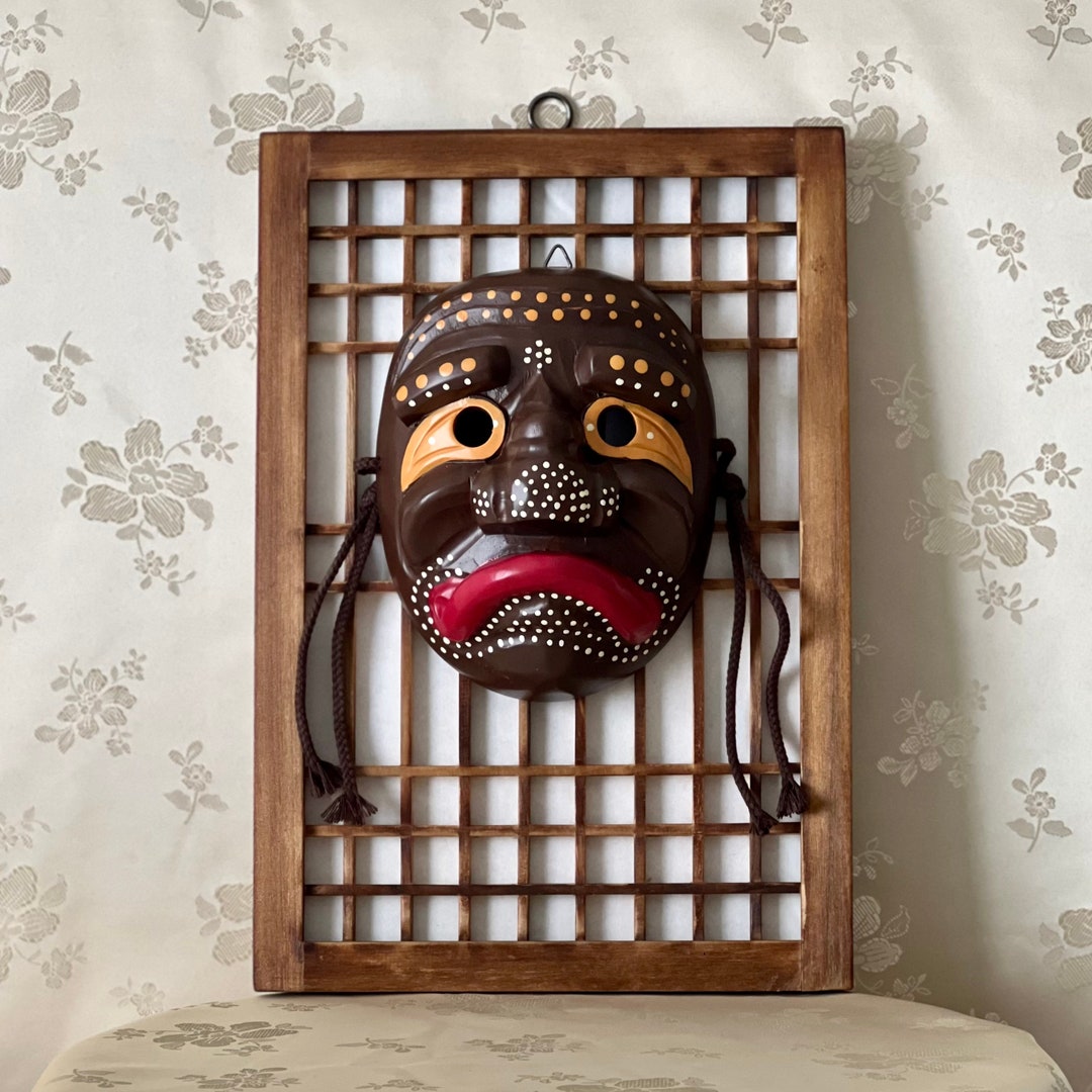 Korean Traditional Wooden Mask Used in Religious Ceremonies or Dance - Etsy