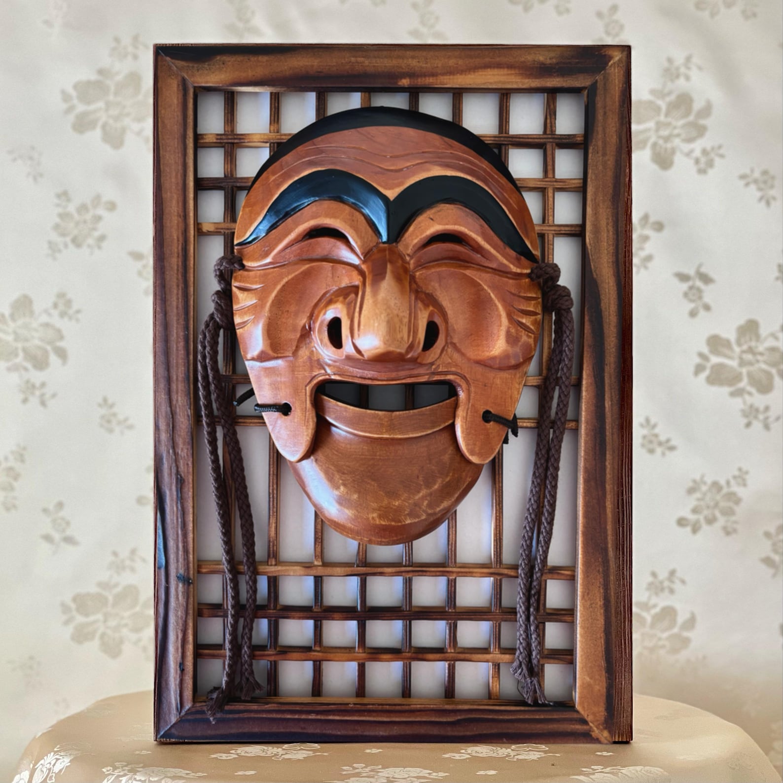 Korean Traditional Wooden Hahoe Mask: Nobleman 'yangban' Character for ...