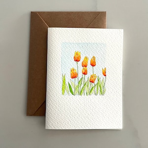 Original Hand Painted Watercolor Flower Card Set - Notecard Set for ...