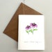 Original Hand Painted Watercolor Flower Card Set Floral Greeting Warm ...