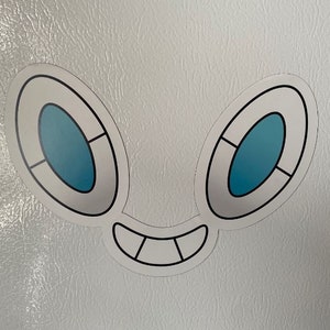 Pokemon Rotom Clear Face Sticker and Magnet Pokemon Sticker Magnet ...