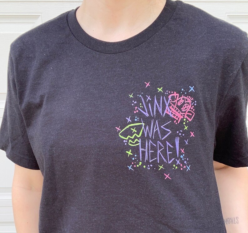 Jinx Graffiti Arcane League of Legends Shirt Jinx Vi Arcane - Etsy