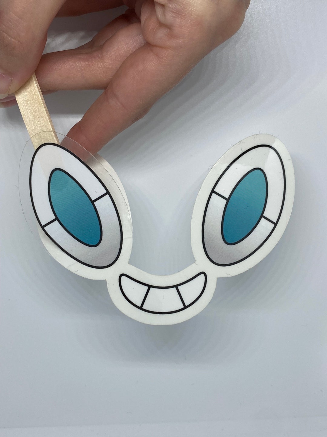 Pokemon Rotom Clear Face Sticker and Magnet Pokemon Sticker Magnet ...