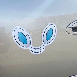 Pokemon Rotom Clear Face Sticker and Magnet Pokemon Sticker Magnet ...