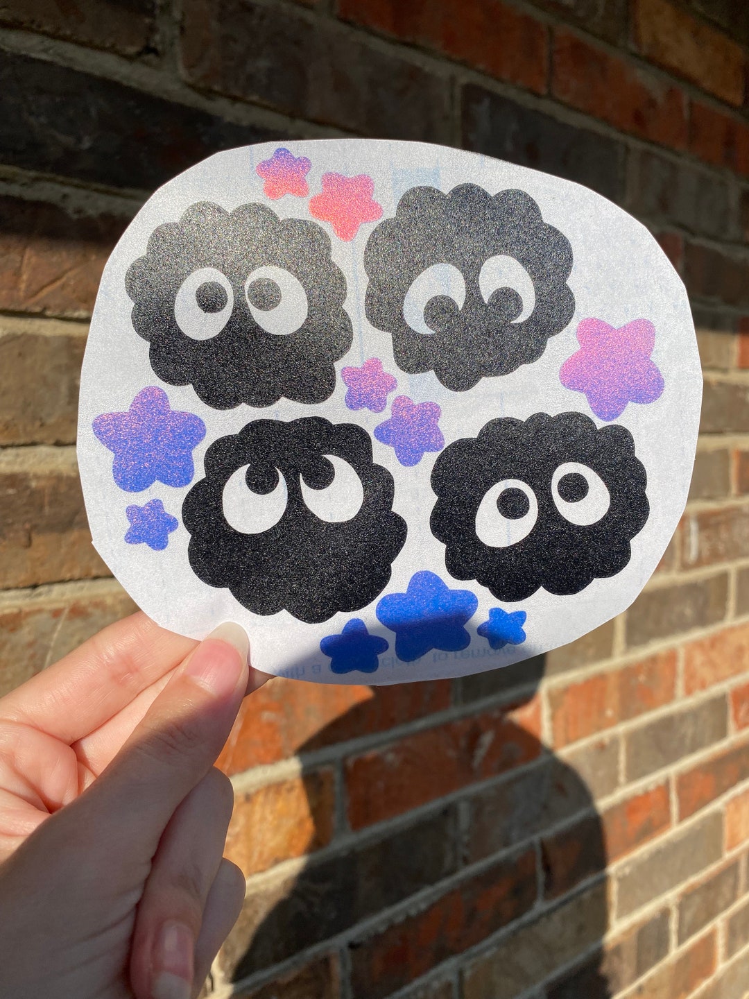 Dust Spirit Decal Kawaii Vinyl Car Decal Holographic Vinyl Option ...