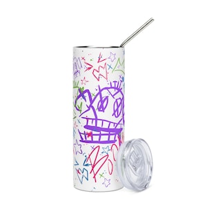 Jinx Scribbles Graffiti Tumbler - Arcane Jinx Vi Tumbler - League of ...