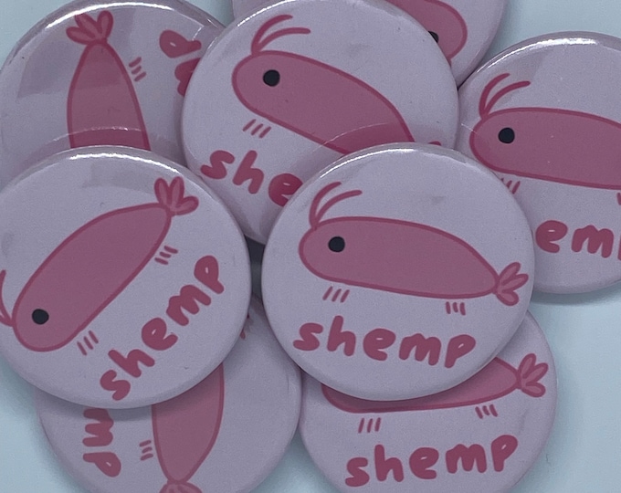 Shrimp Funny Button - Funny Button Shrimp Crustacean - Shrimp Meme ...