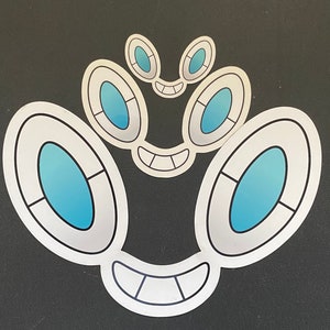 Pokemon Rotom Clear Face Sticker and Magnet Pokemon Sticker Magnet ...