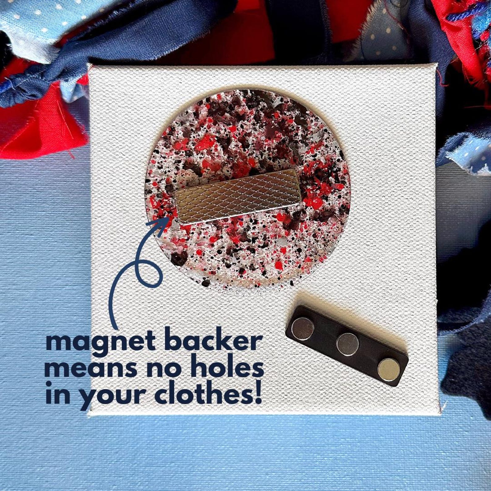 Acrylic Confetti Gameday Button - Etsy