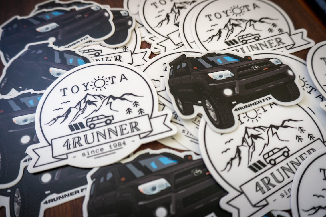 Toyota 4runner Retro 1984 Vinyl Sticker / Slap / Decal | Etsy