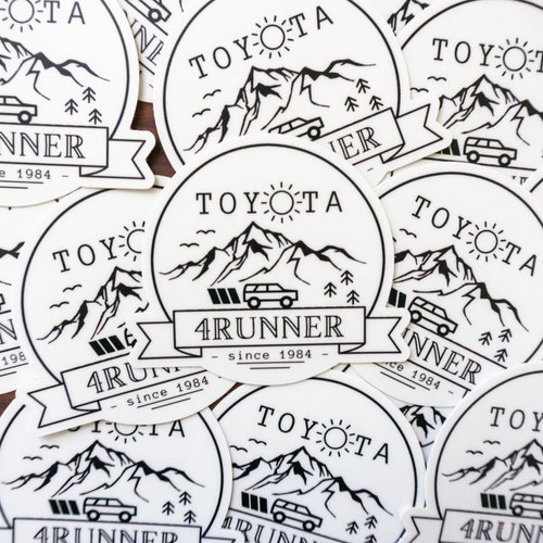Toyota 4runner Retro 1984 Vinyl Sticker / Slap / Decal | Etsy