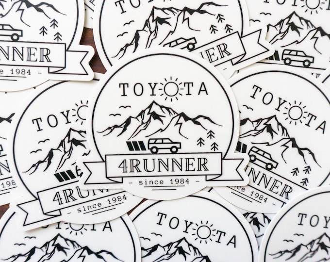 Toyota 4runner Retro 1984 Vinyl Sticker / Slap / Decal - Offroad ...