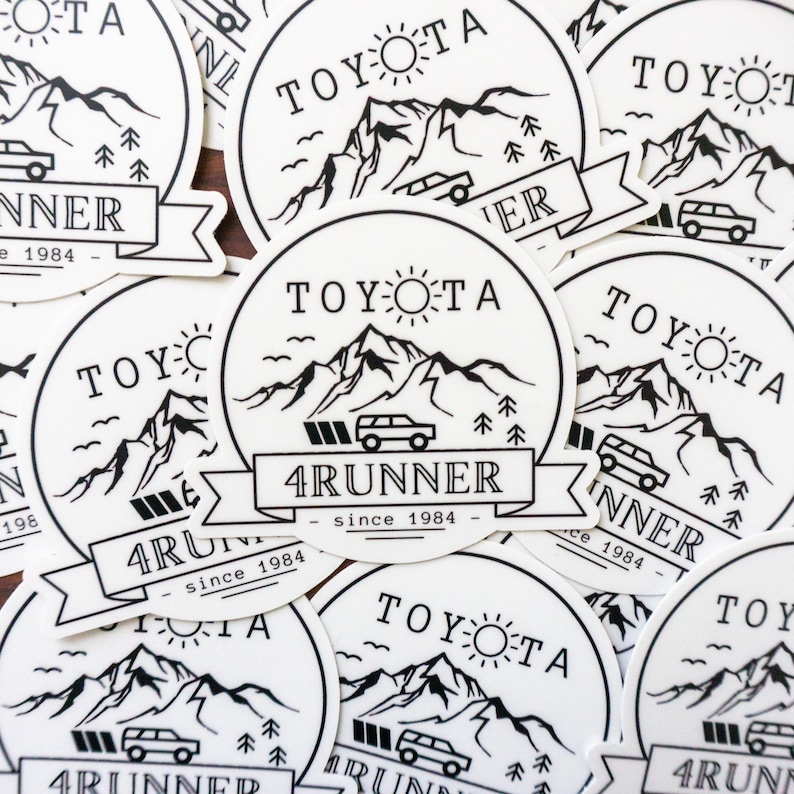 Toyota 4runner Retro 1984 Vinyl Sticker / Slap / Decal | Etsy