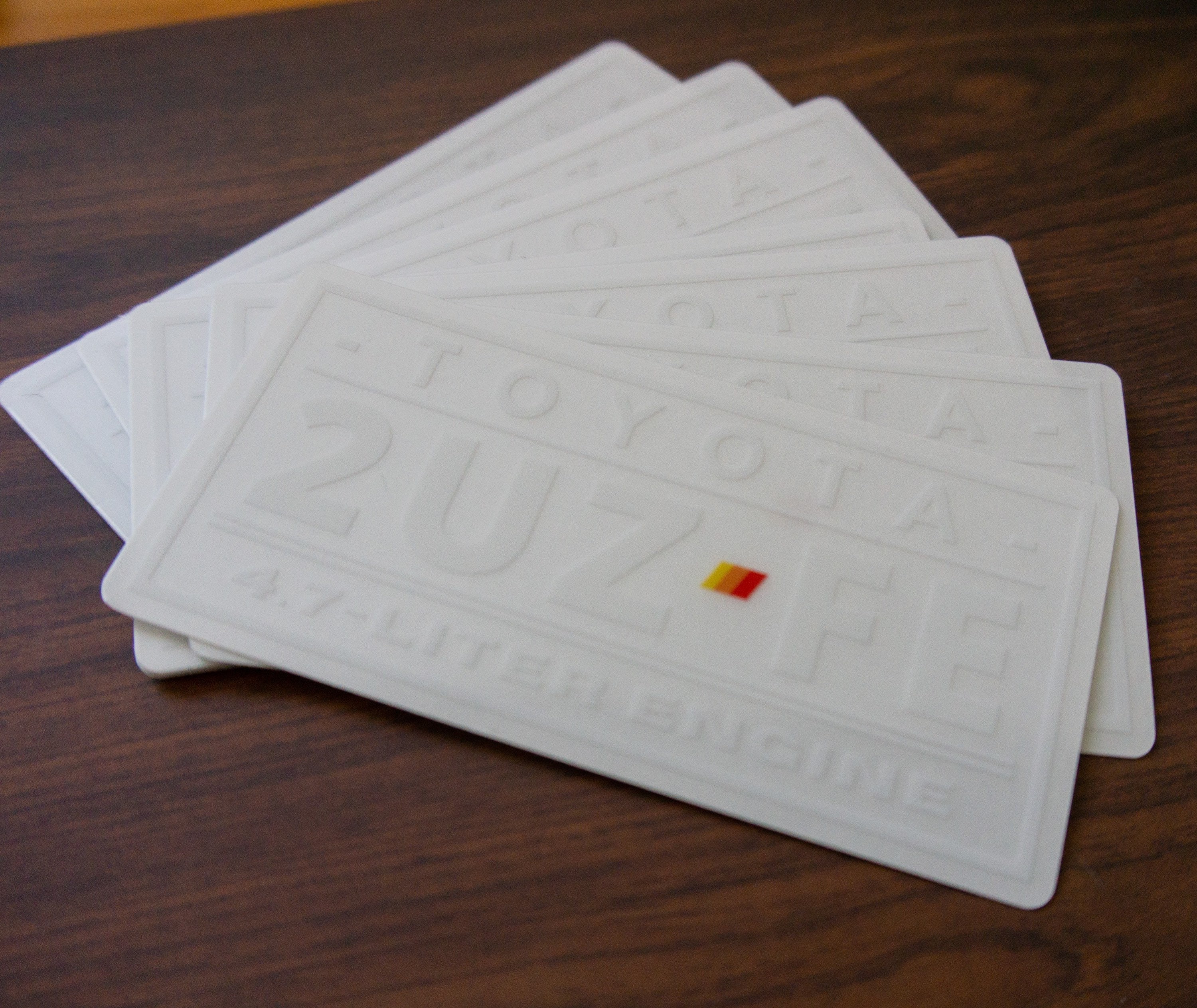 Toyota 2UZ-FE 4.7 Liter V8 Engine Clear Vinyl Sticker/ Decal - 4runner ...