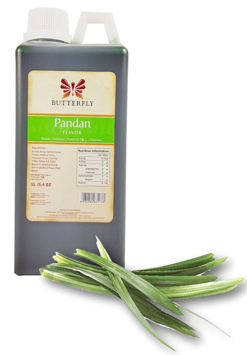 Butterfly 1 Litre 1000ml / 34 FL OZ Ube or Pandan Flavouring X 1 Bottle ...